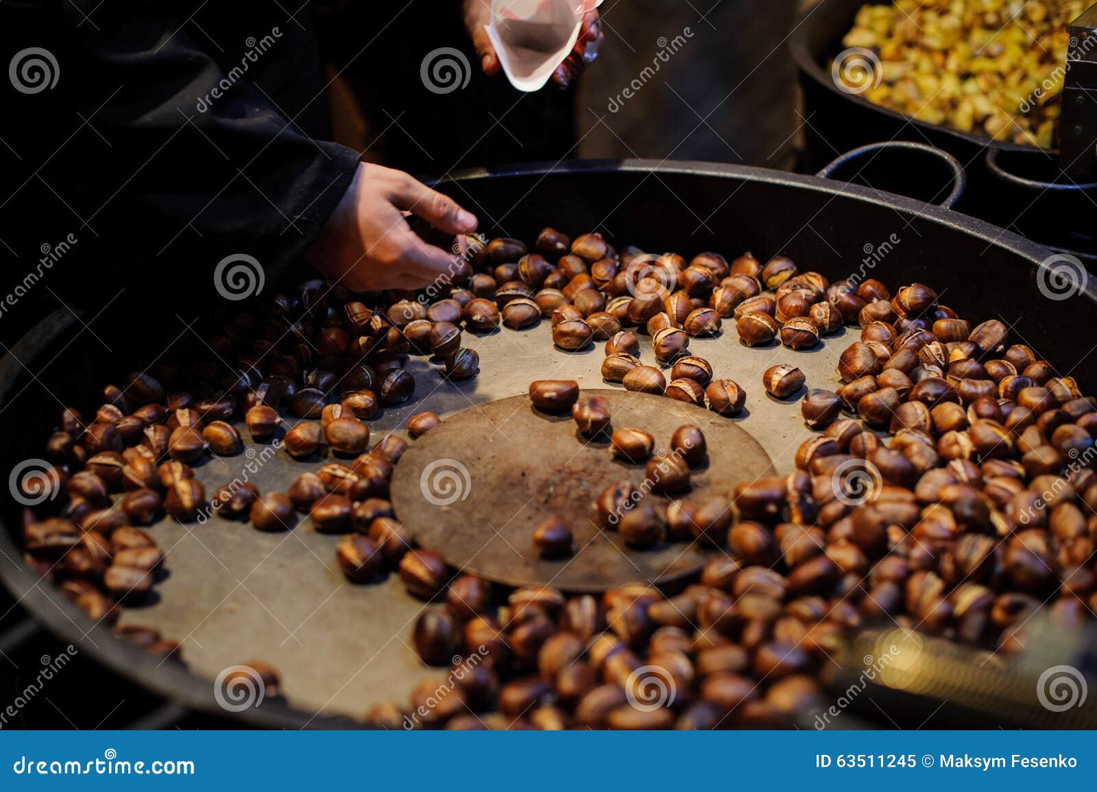 Roasted Chestnuts Ready To Eat Stock Image - Image of crust, edible ...