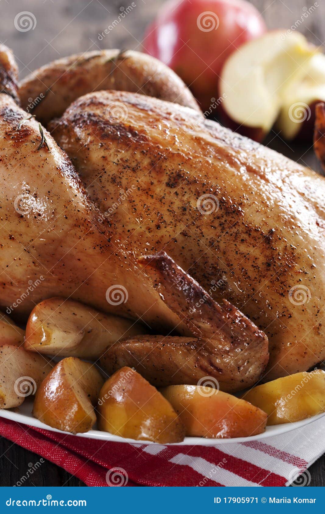 Roasted chicken stock image. Image of lunch, cooking - 17905971