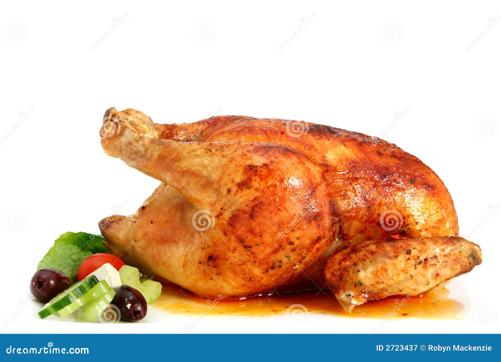 Roasted Chicken stock image. Image of food, olives, roast - 2723437