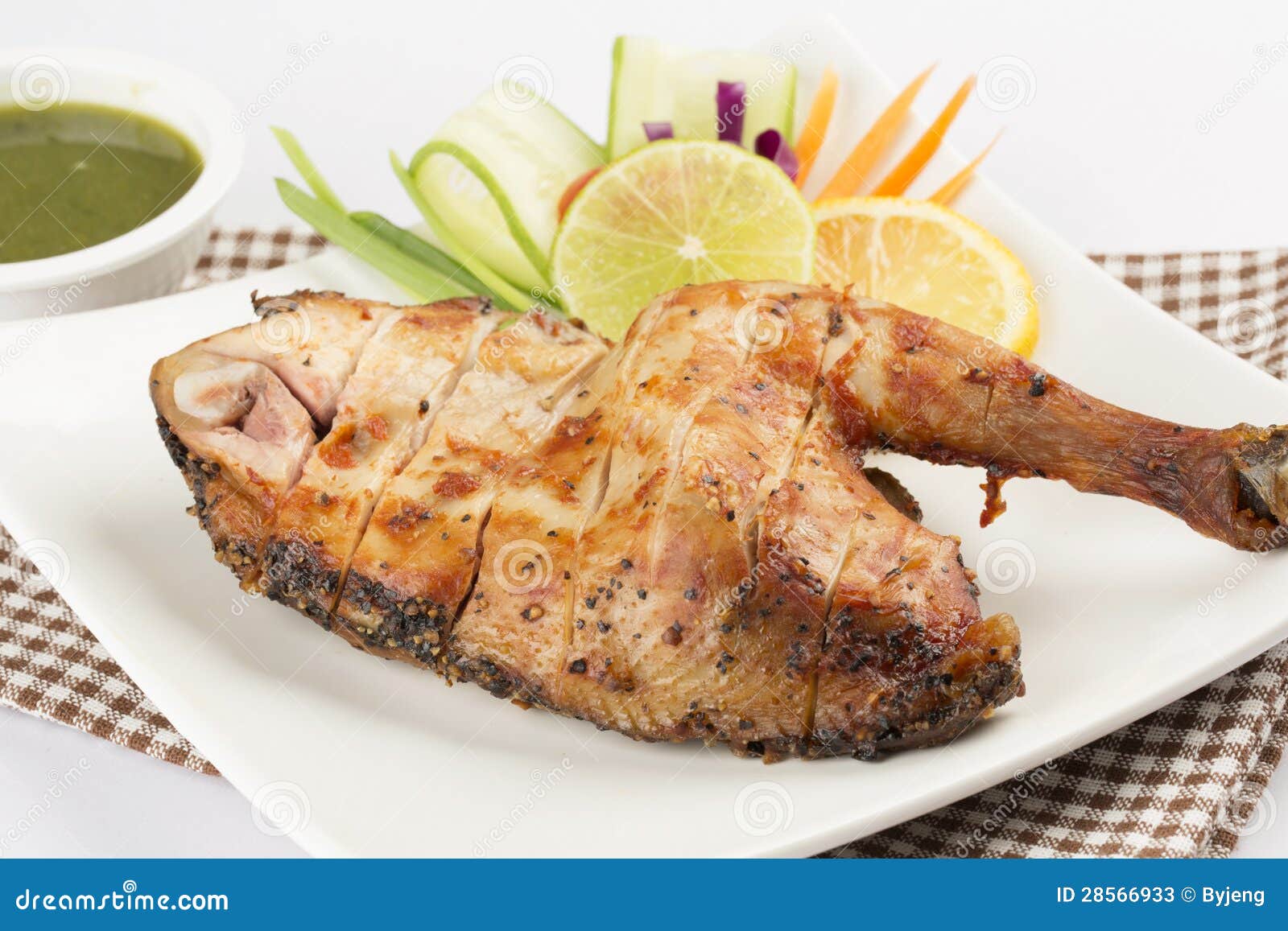 Roasted chicken stock image. Image of potatoes, poultry - 28566933