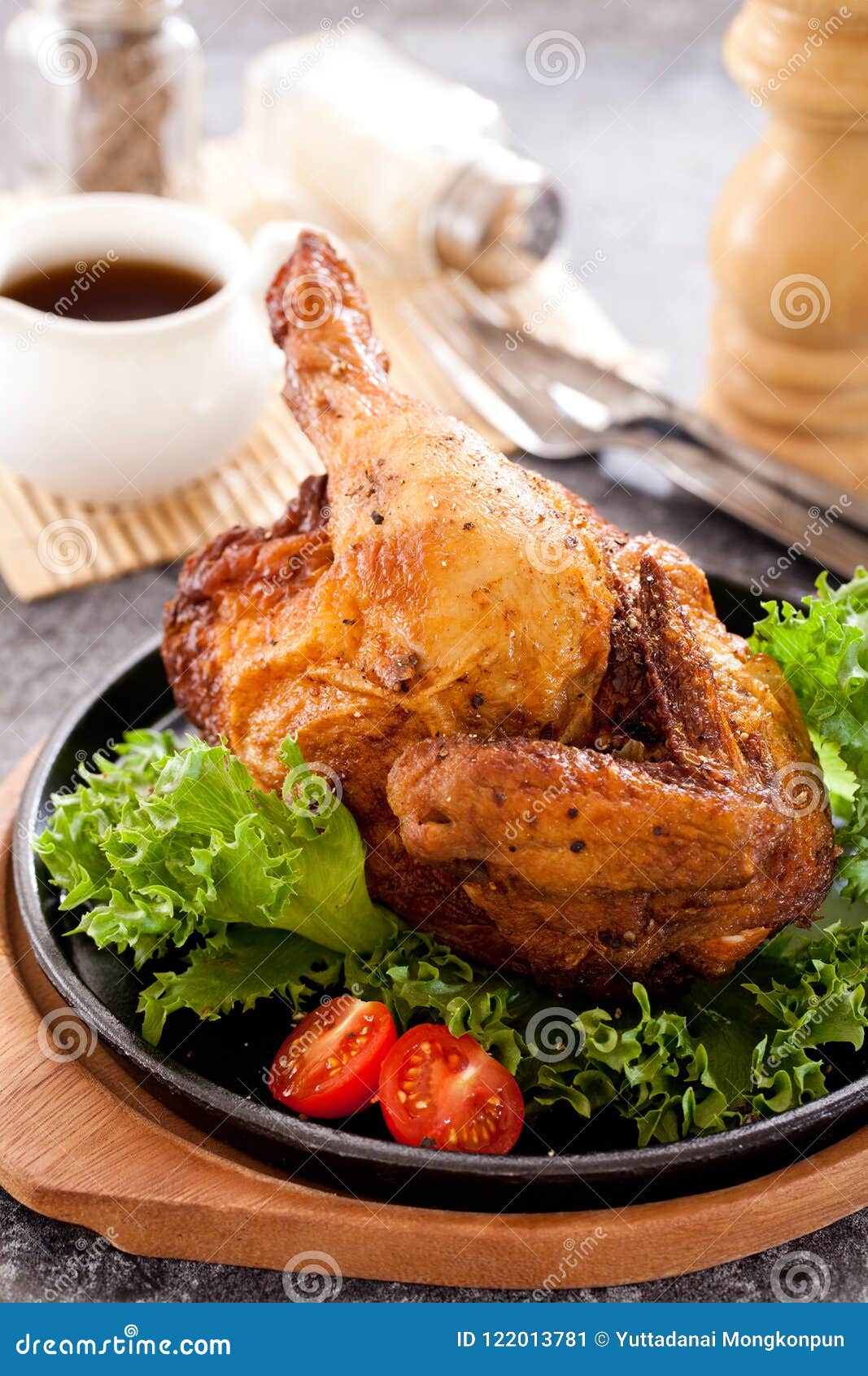 Roasted Chicken with Coffee Stock Image - Image of food, sauce: 122013781