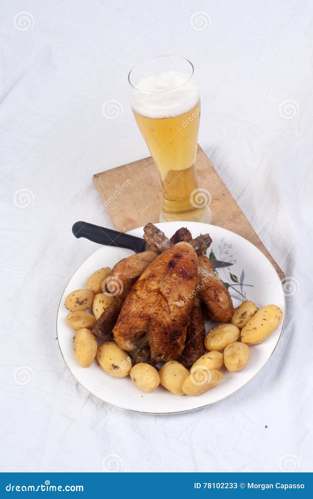 Roasted Chicken display stock image. Image of gold, caramelized - 78102233
