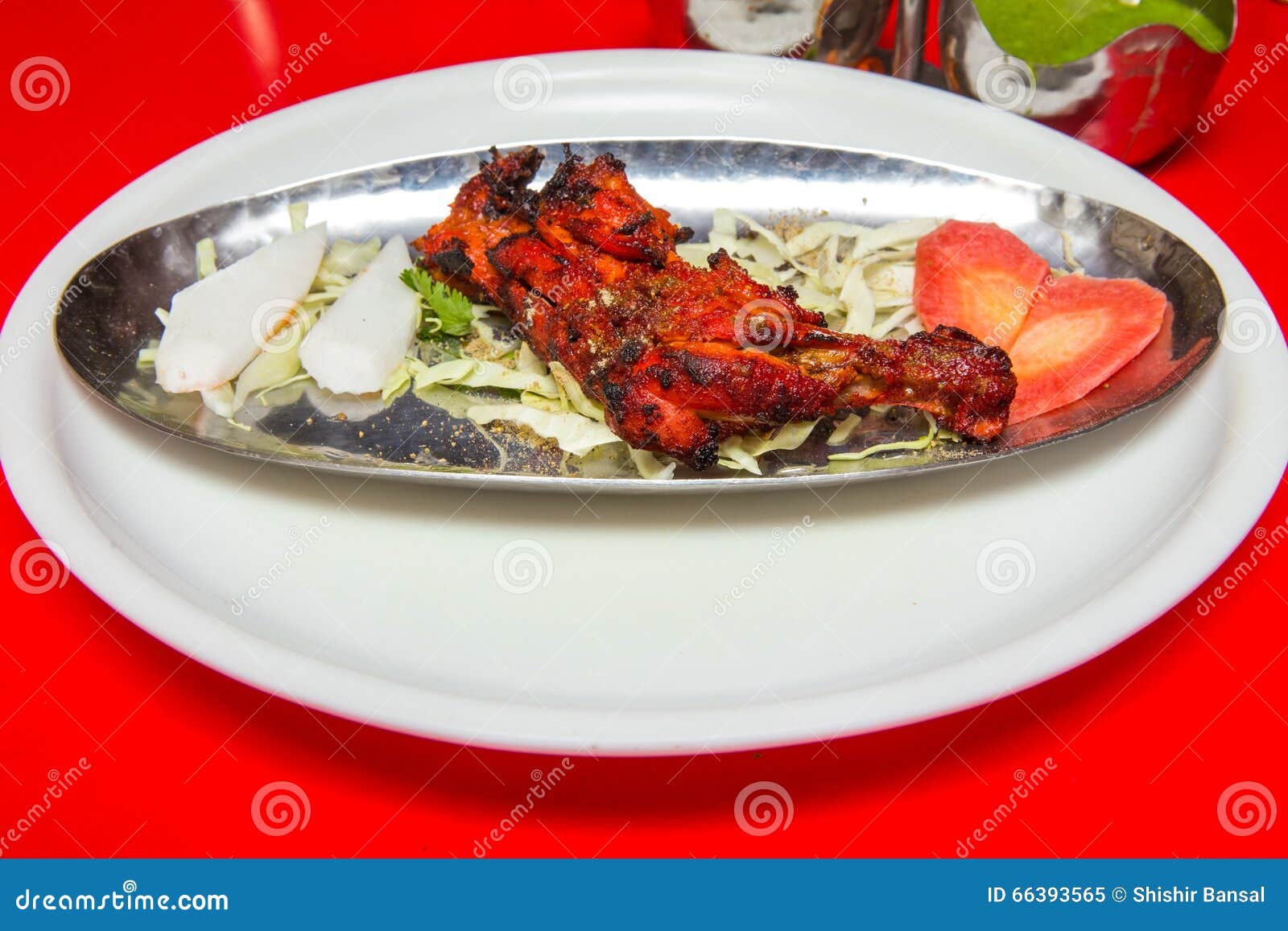 Roasted chicken leg piece stock image. Image of carrot - 66393565