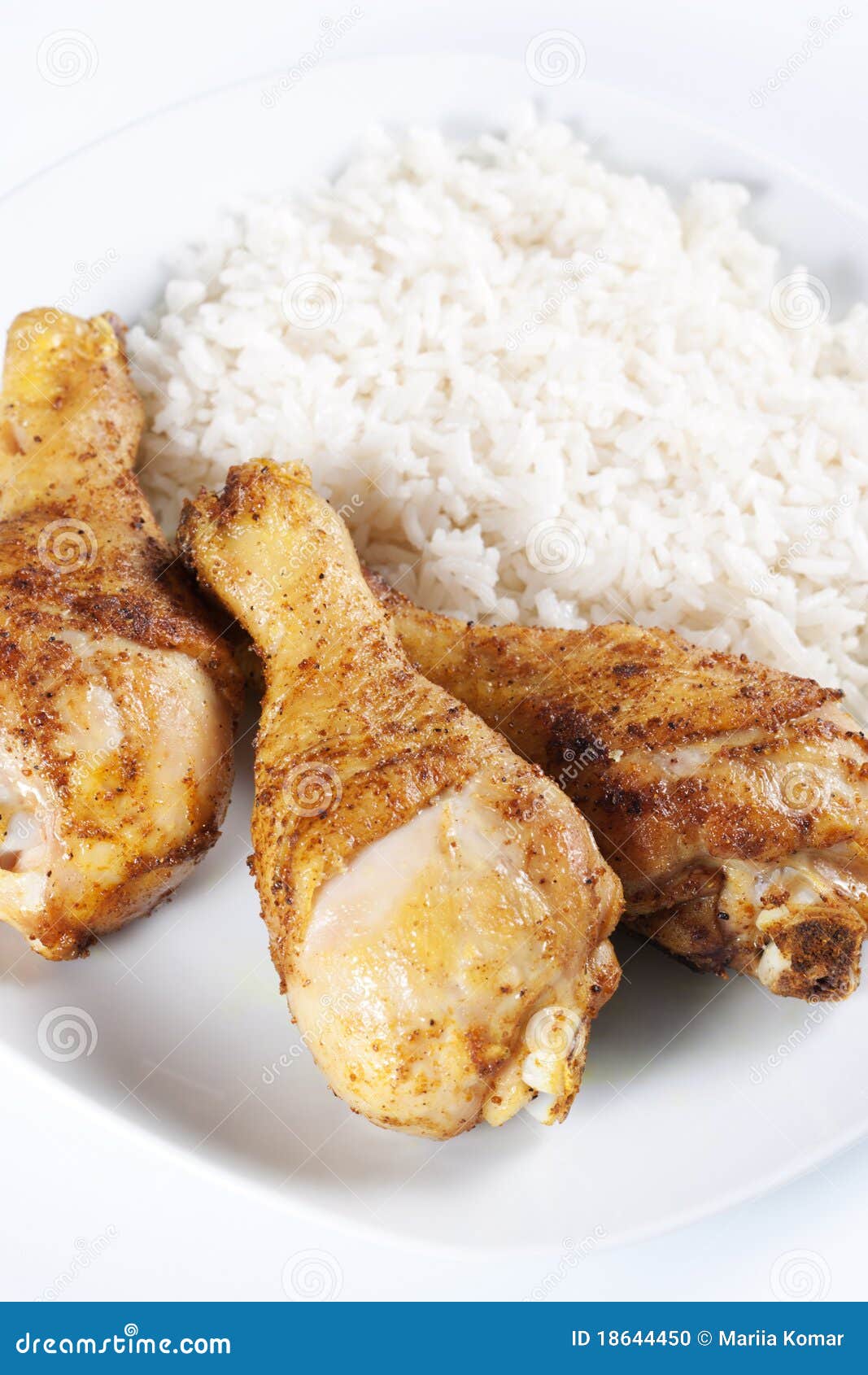 Roasted Chicken Legs with Boiled Rice Stock Photo - Image of juicy ... Roasted Chicken Legs with Boiled Rice Stock Photo - Image of juicy ...