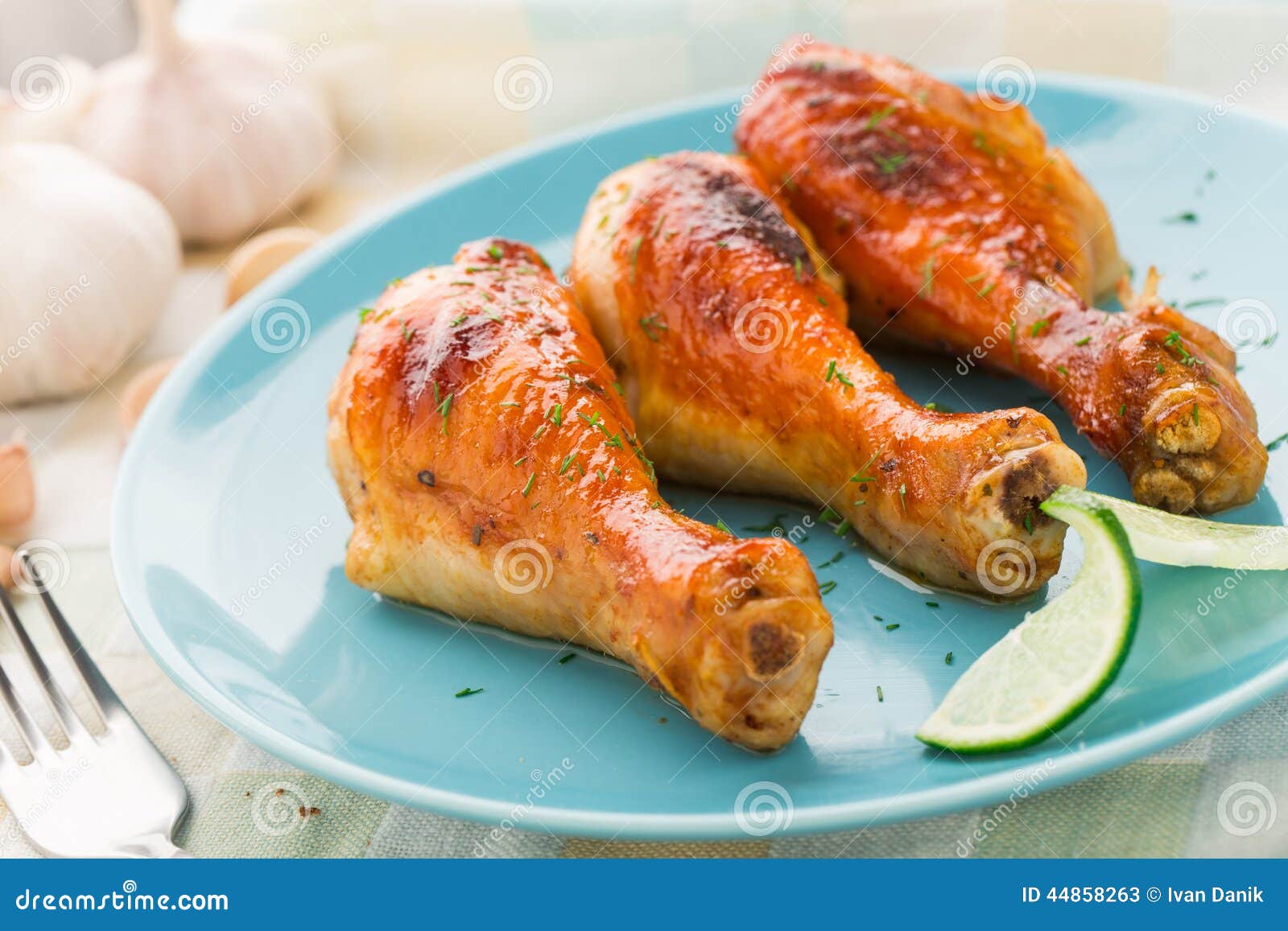 Roasted chicken legs stock image. Image of closeup, roasted - 44858263