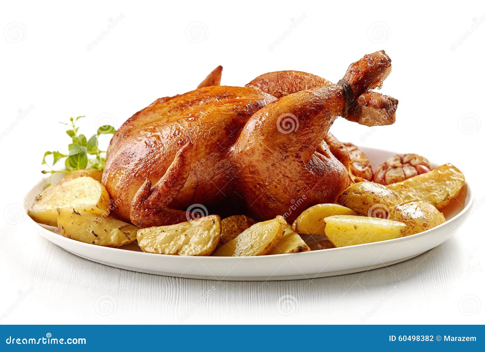 Roasted chicken stock photo. Image of roasted, food, prepared - 60498382