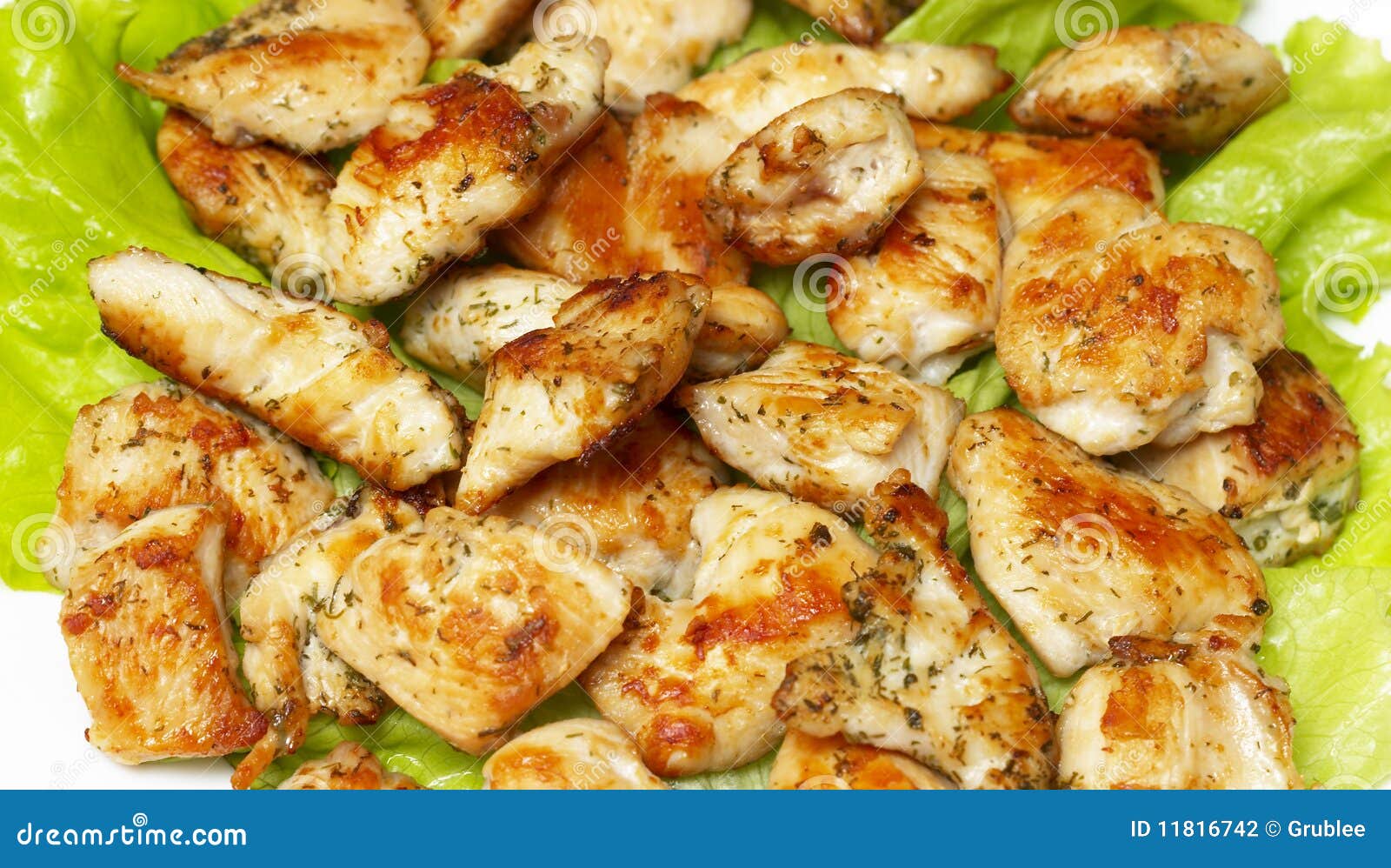 Roasted chicken slice stock photo. Image of chicken, rucola - 11816742