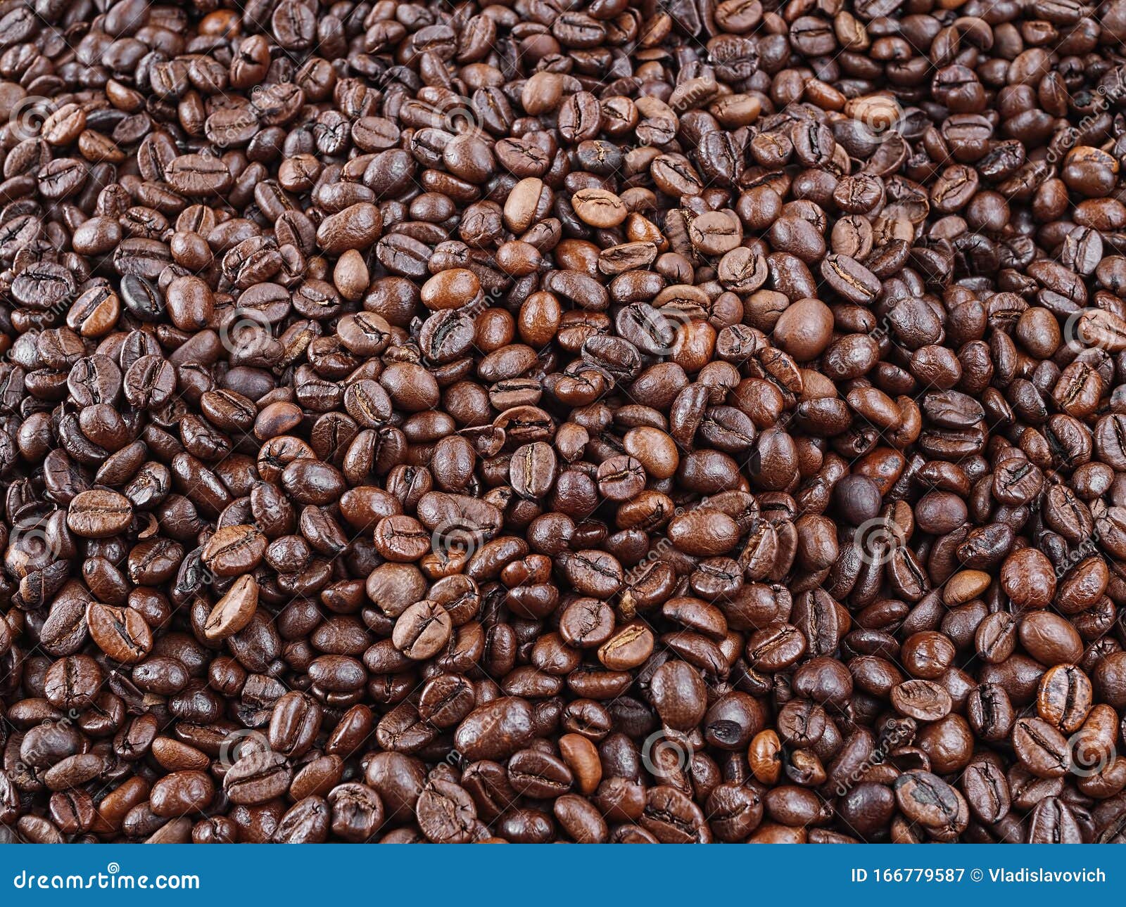 Roasted Coffee Beans, Background. Horizontal Orientation Stock Image ...