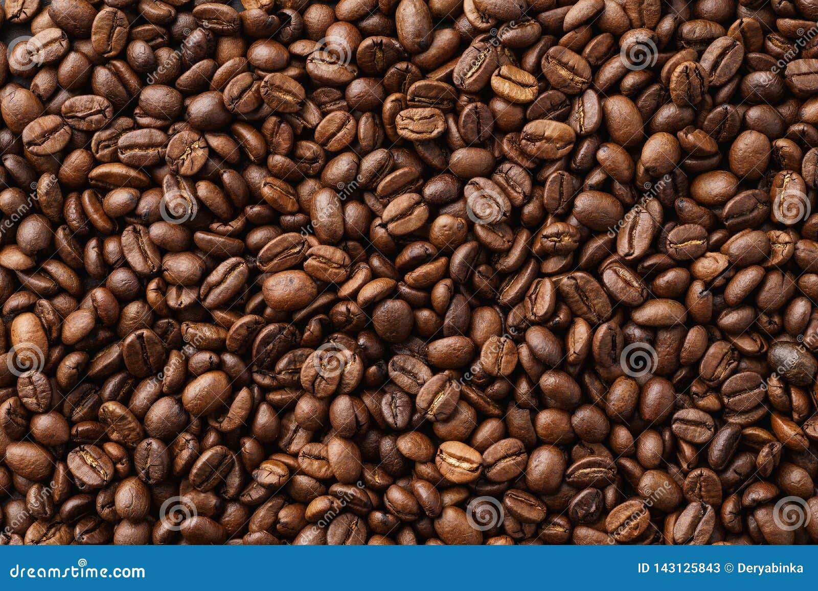 Background With Coffee. Top View Of Roasted And Ground Coffee To A ...