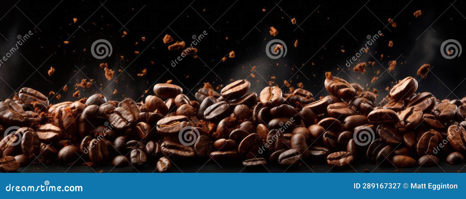 Roasted Coffee Beans Banner Stock Illustration - Illustration of roast ...