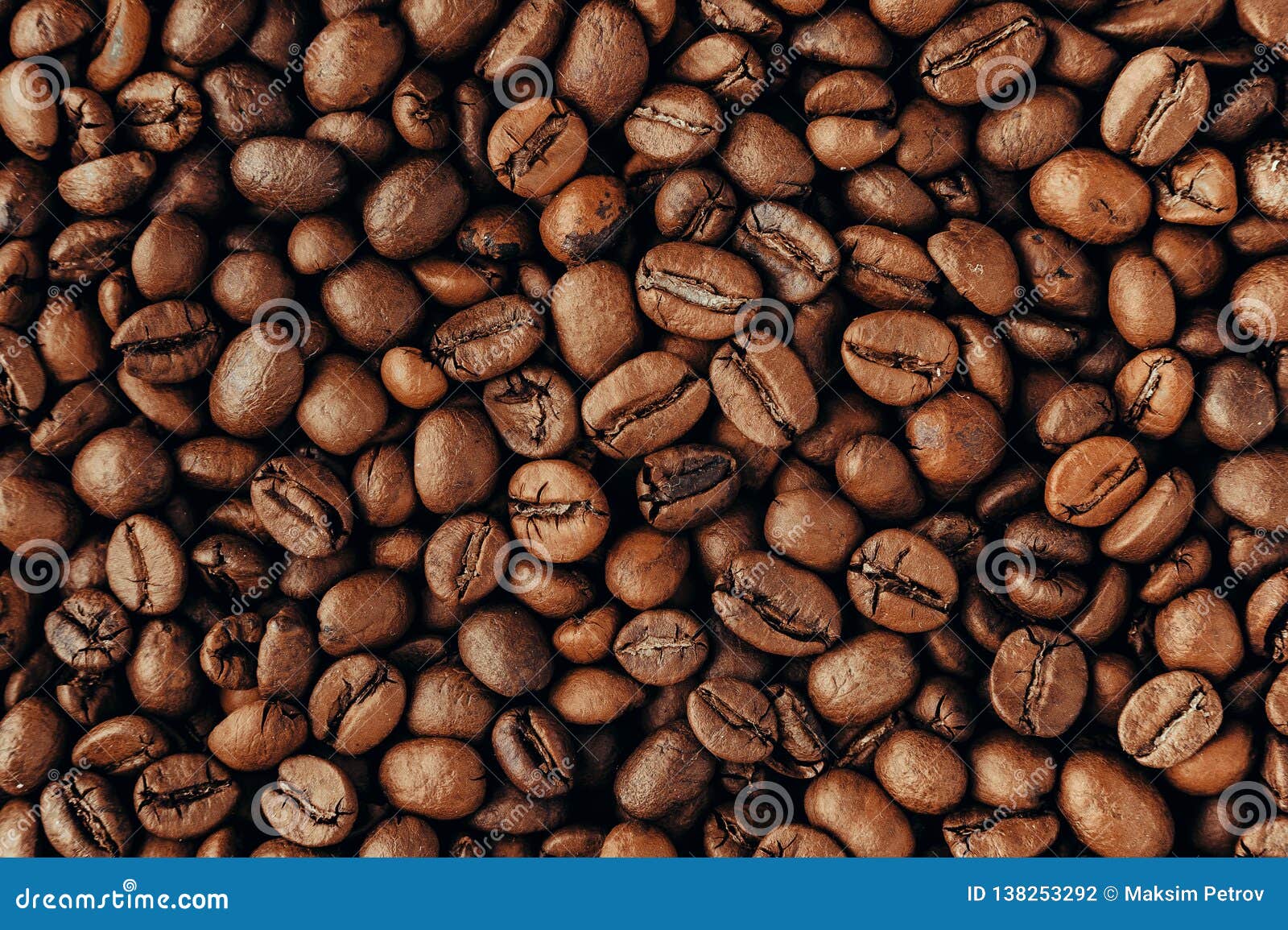 Roasted Coffee Beans, Closeup Texture Stock Photo - Image of texture ...