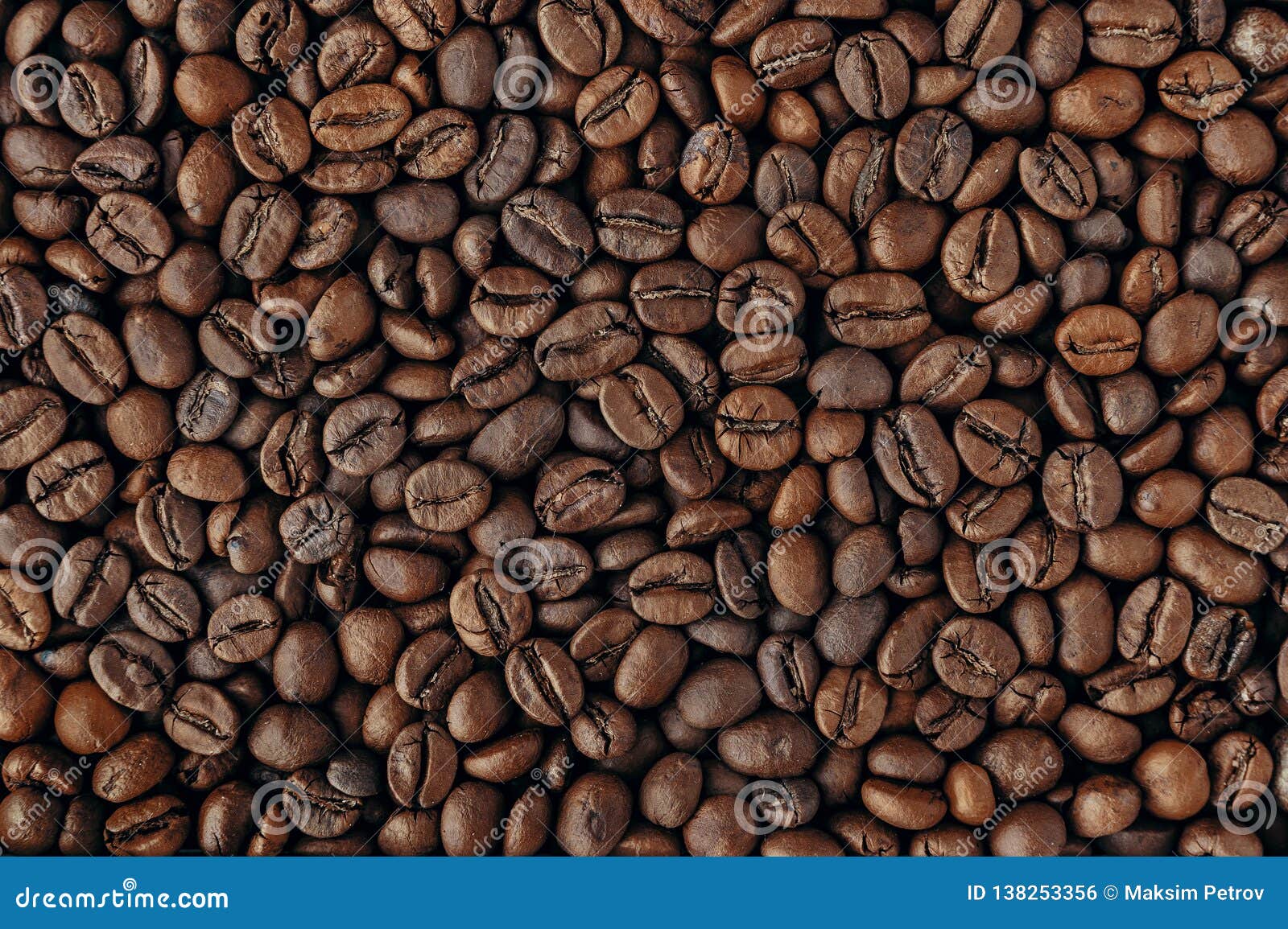 Roasted Coffee Beans, Closeup Texture Stock Photo - Image of texture ...