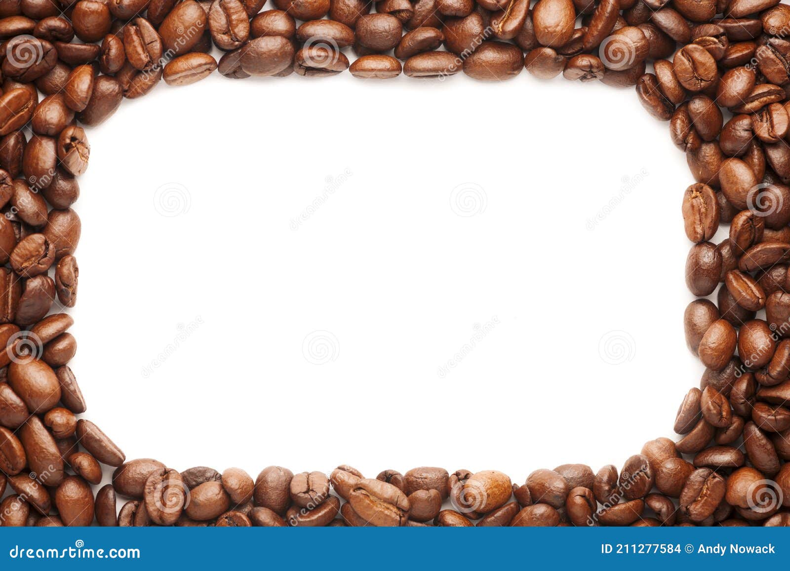 Rectangular Frames Made of Coffee Beans Stock Photo - Image of copy ...