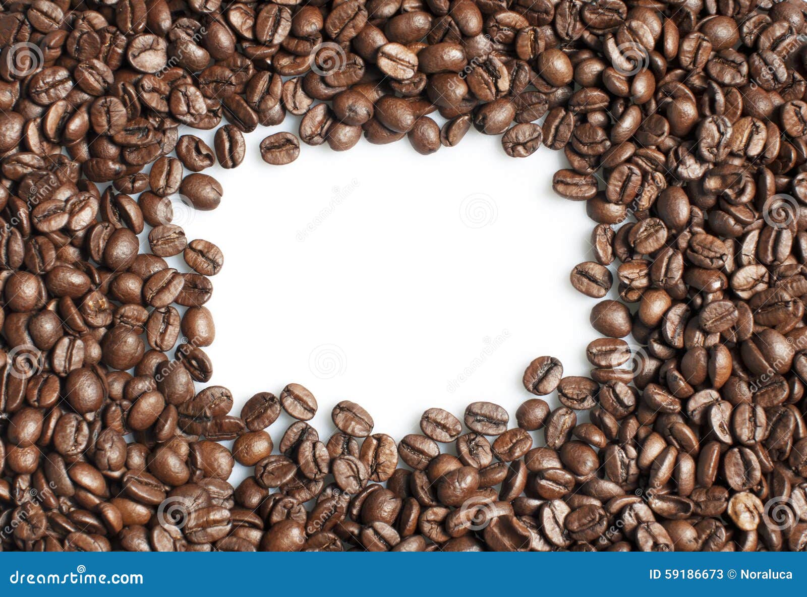 Roasted coffee beans frame stock image. Image of espresso - 59186673