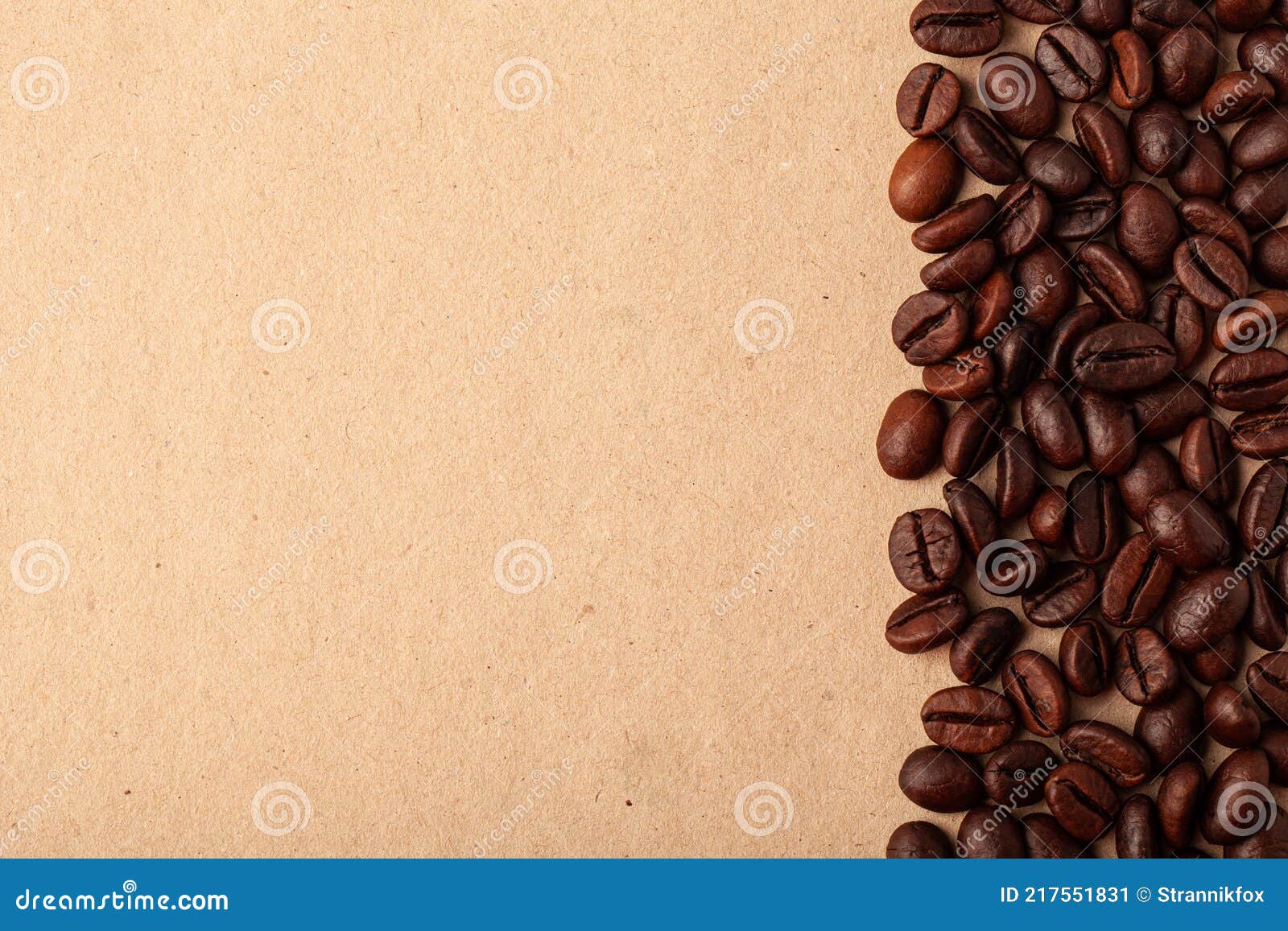 Roasted Coffee Beans on the Light Background for Wallpaper or Decor ...