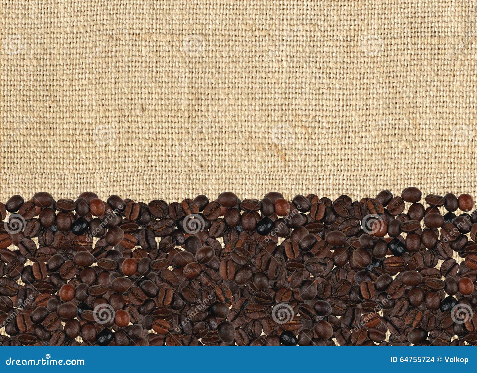 Roasted Coffee Beans on the Linen Fabric Stock Photo - Image of ...