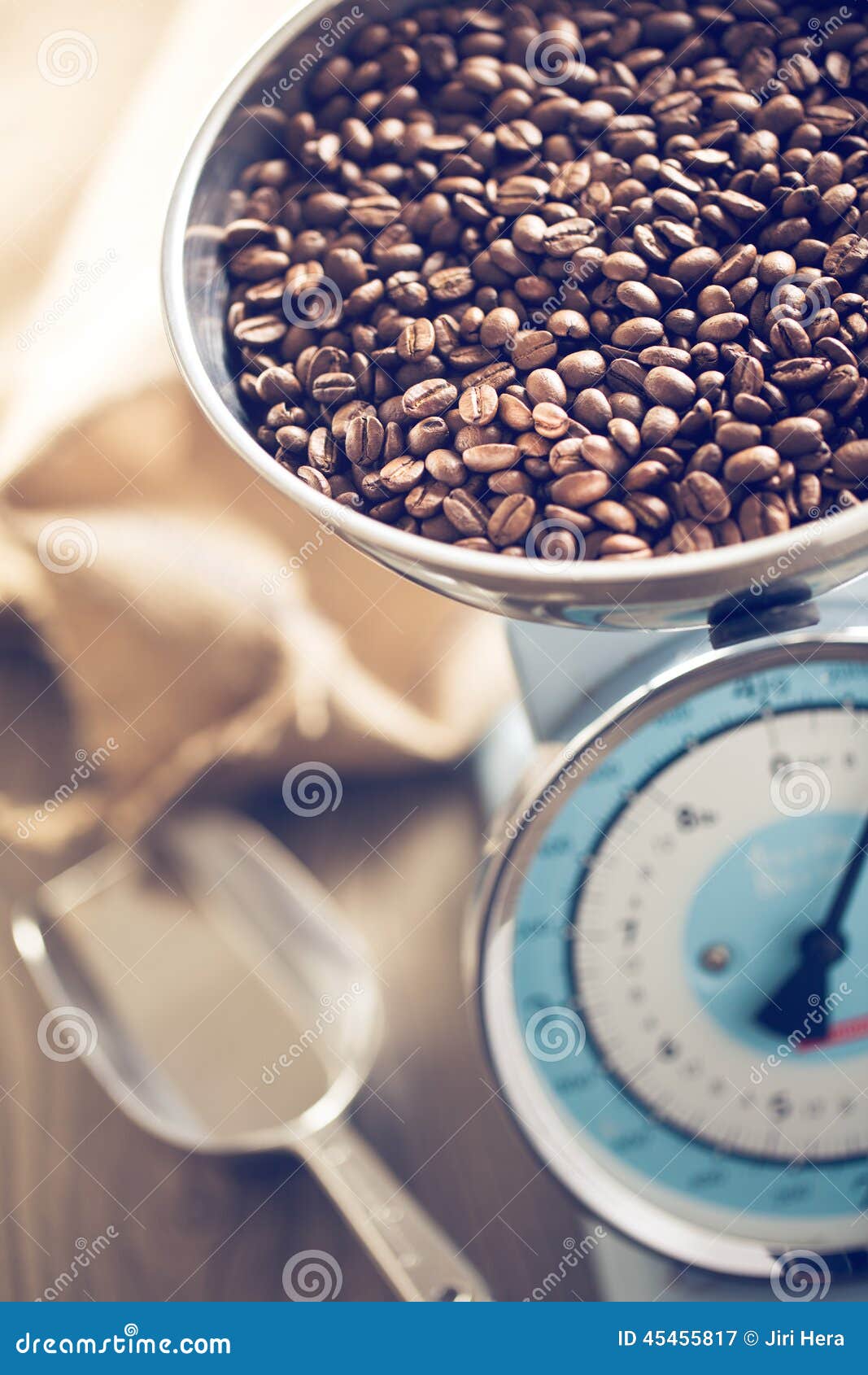 Roasted Coffee Beans on Scales Stock Image - Image of arabic, closeup ...