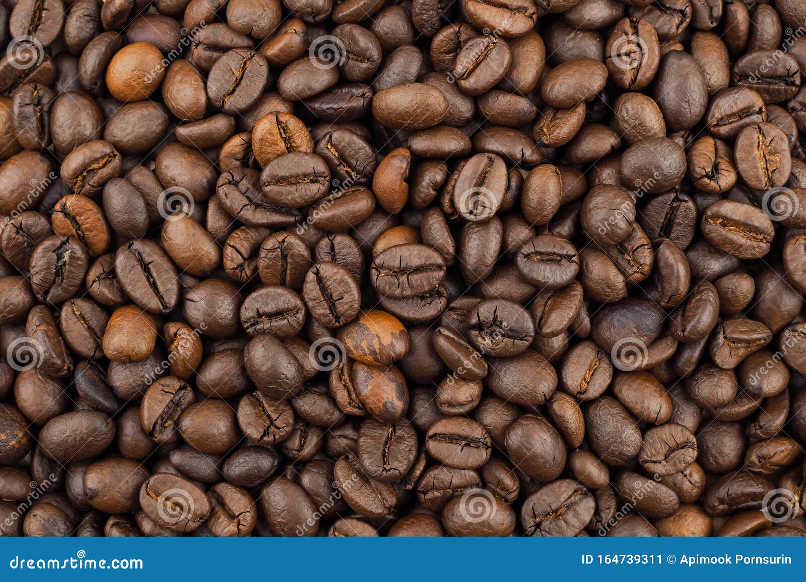 Roasted Coffee of Coffee Beans Texture Background Stock Image - Image ...