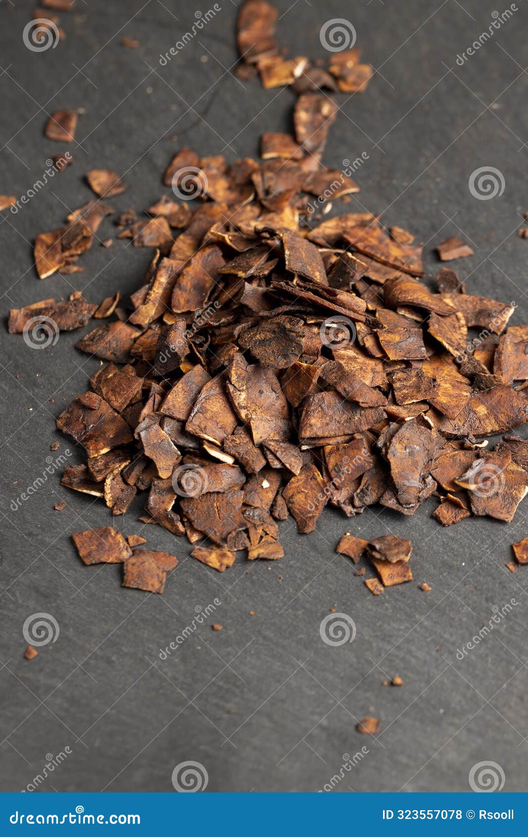 Roasted and Dried in Chocolate and Cocoa Coconut Pulp Stock Photo ...