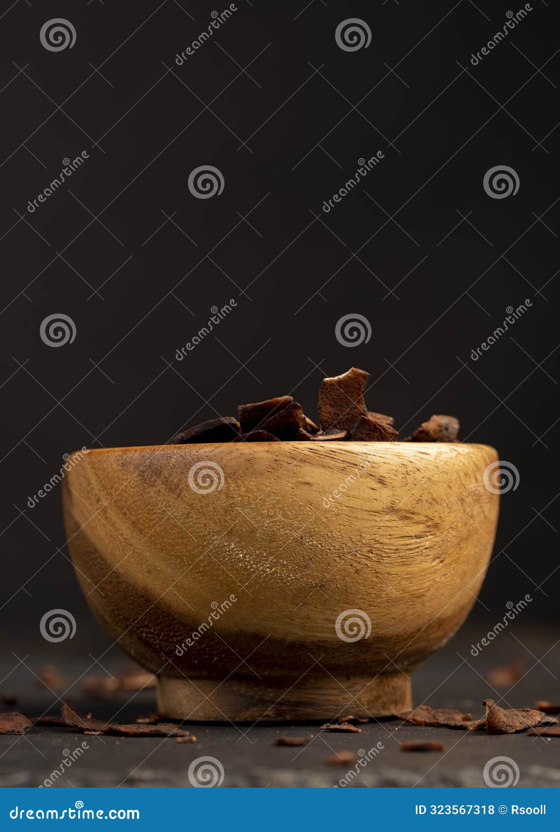 Roasted and Dried in Chocolate and Cocoa Coconut Pulp Stock Photo ...