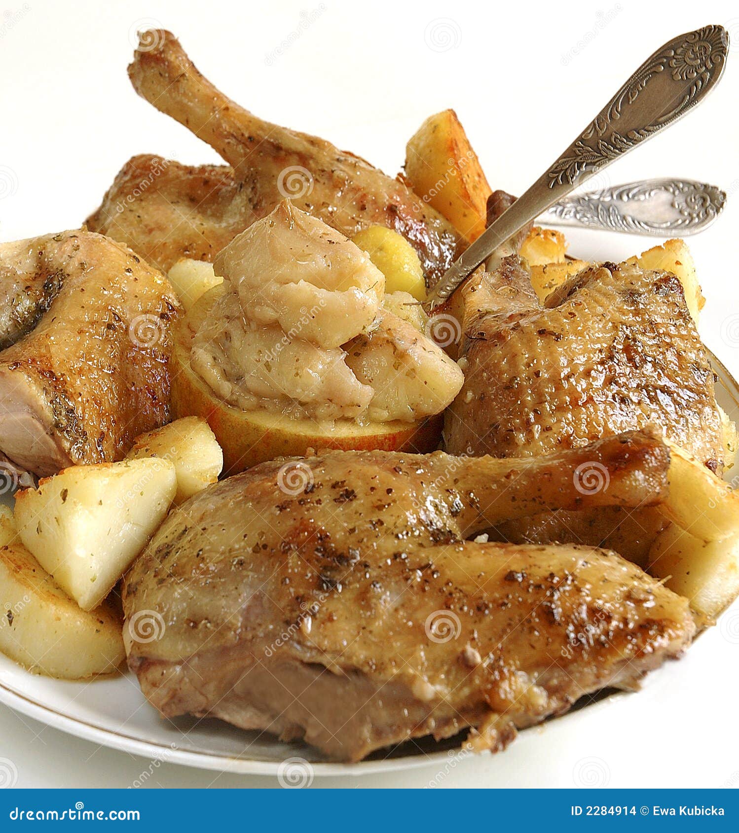 Roasted duck stock photo. Image of baked, fowl, main, gourmand - 2284914