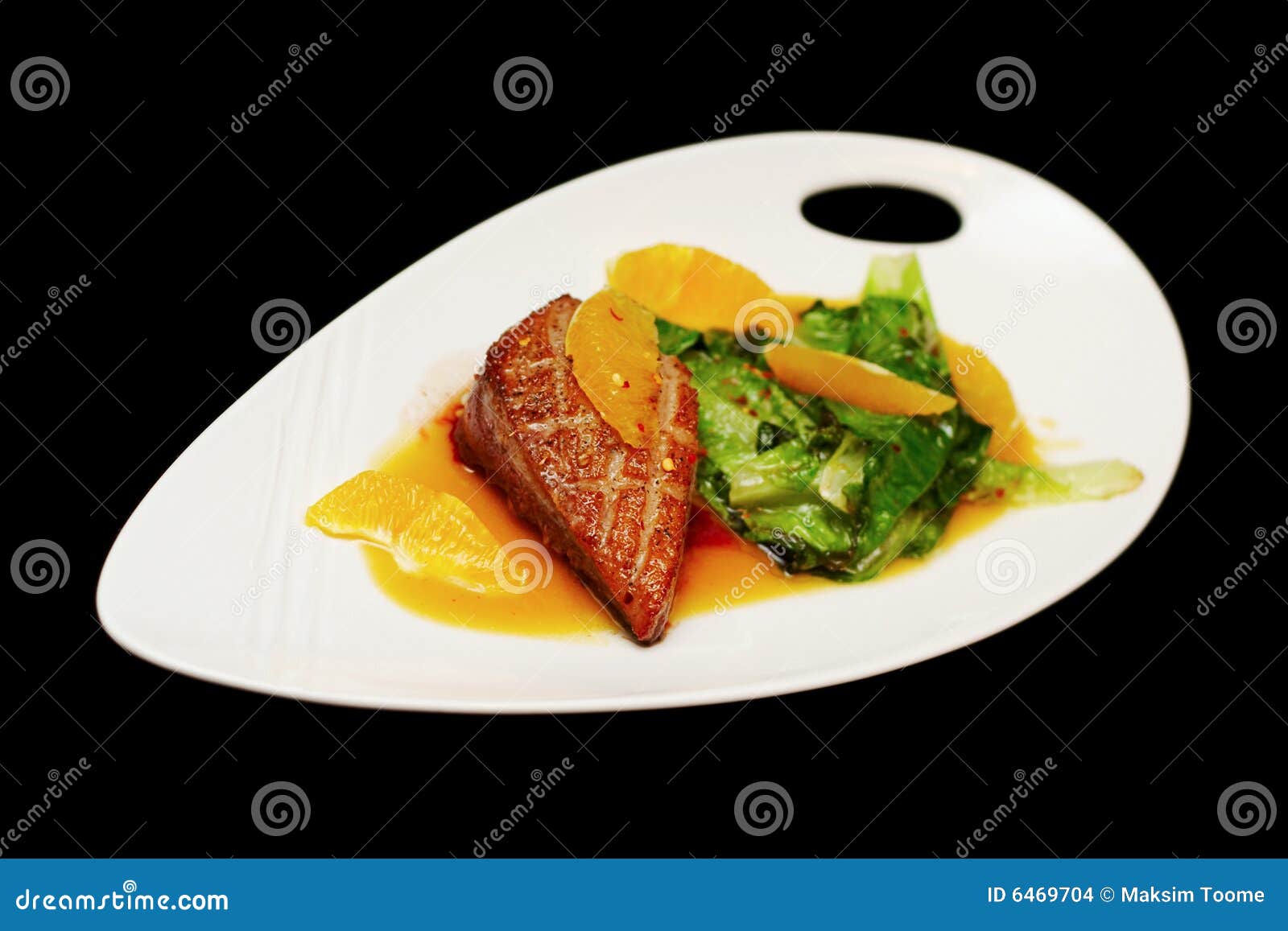 Roasted duck breast fillet stock photo. Image of plate - 6469704