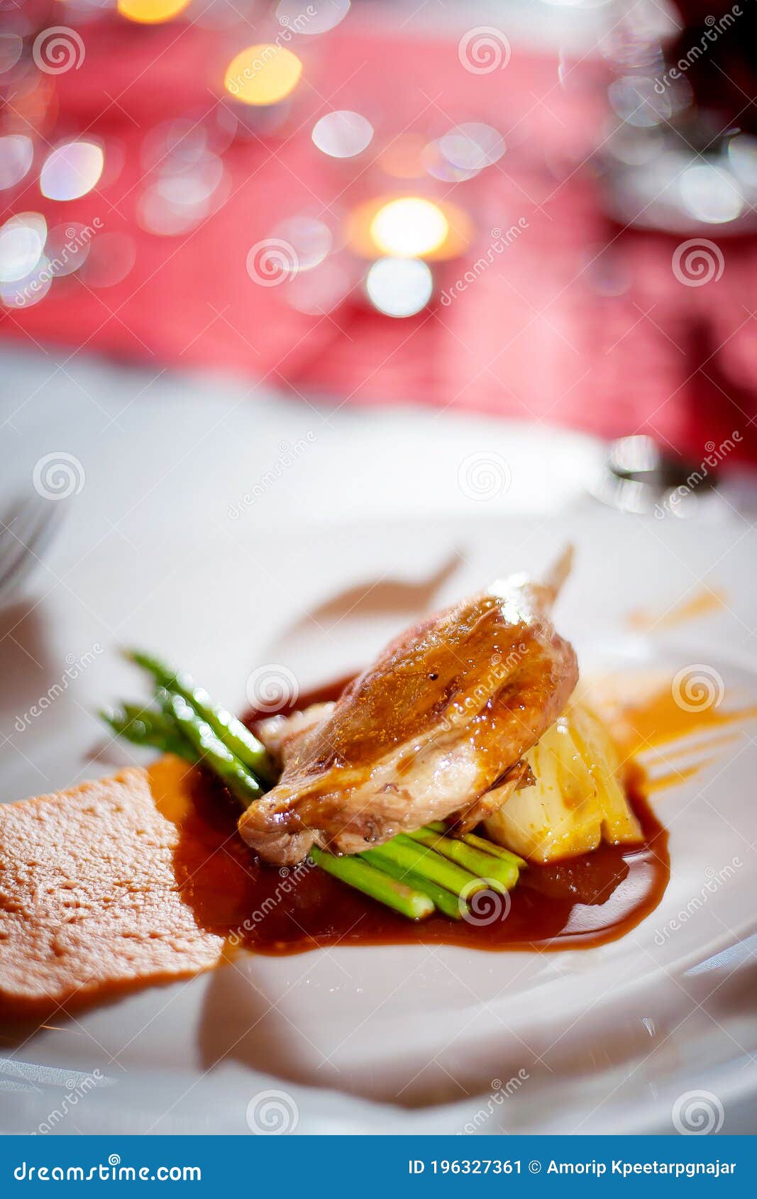 Roasted Duck with Gravy for Dinner Stock Image - Image of food ...