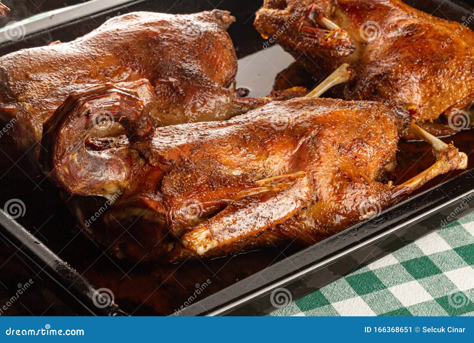 Roasted Ducks closeup stock image. Image of ducks, recipe - 166368651