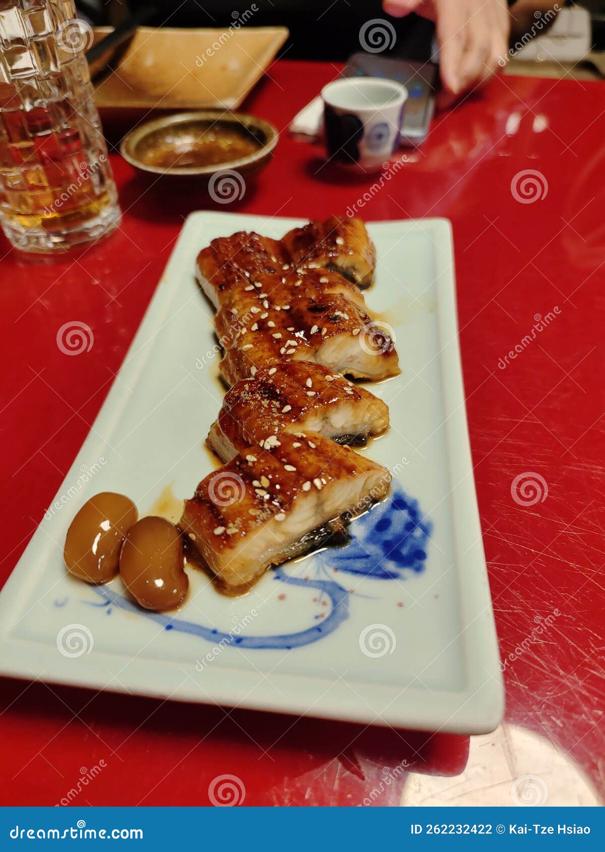 Roasted eel with soy sauce stock photo. Image of cuisine - 262232422