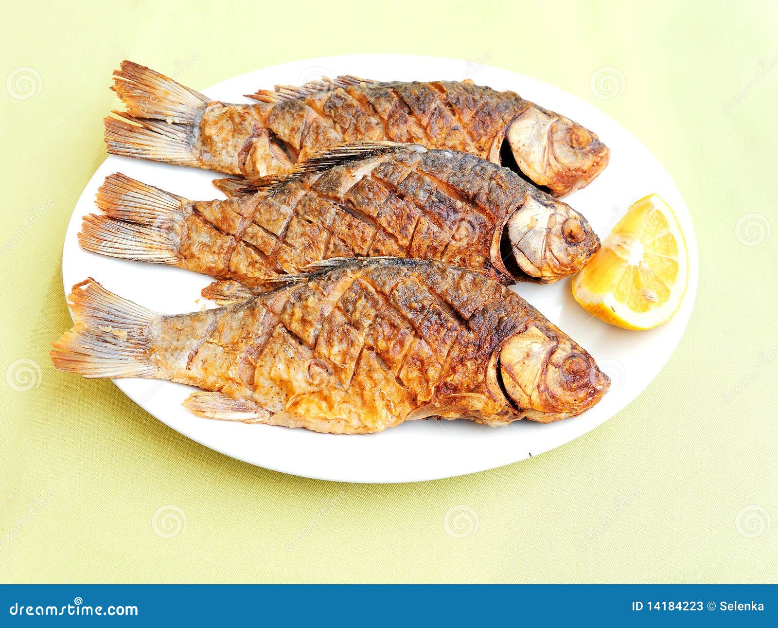 Roasted fish stock image. Image of roast, restaurant - 14184223