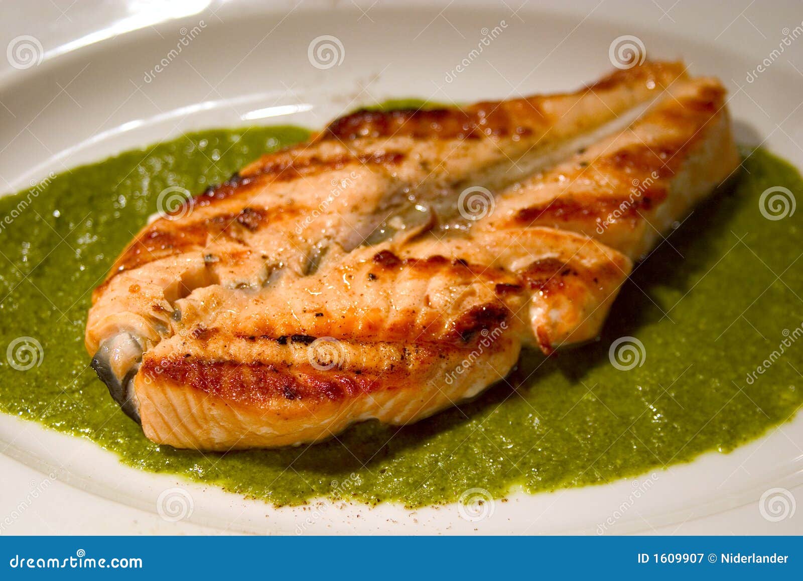 Roasted fish stock image. Image of diet, party, grilling - 1609907