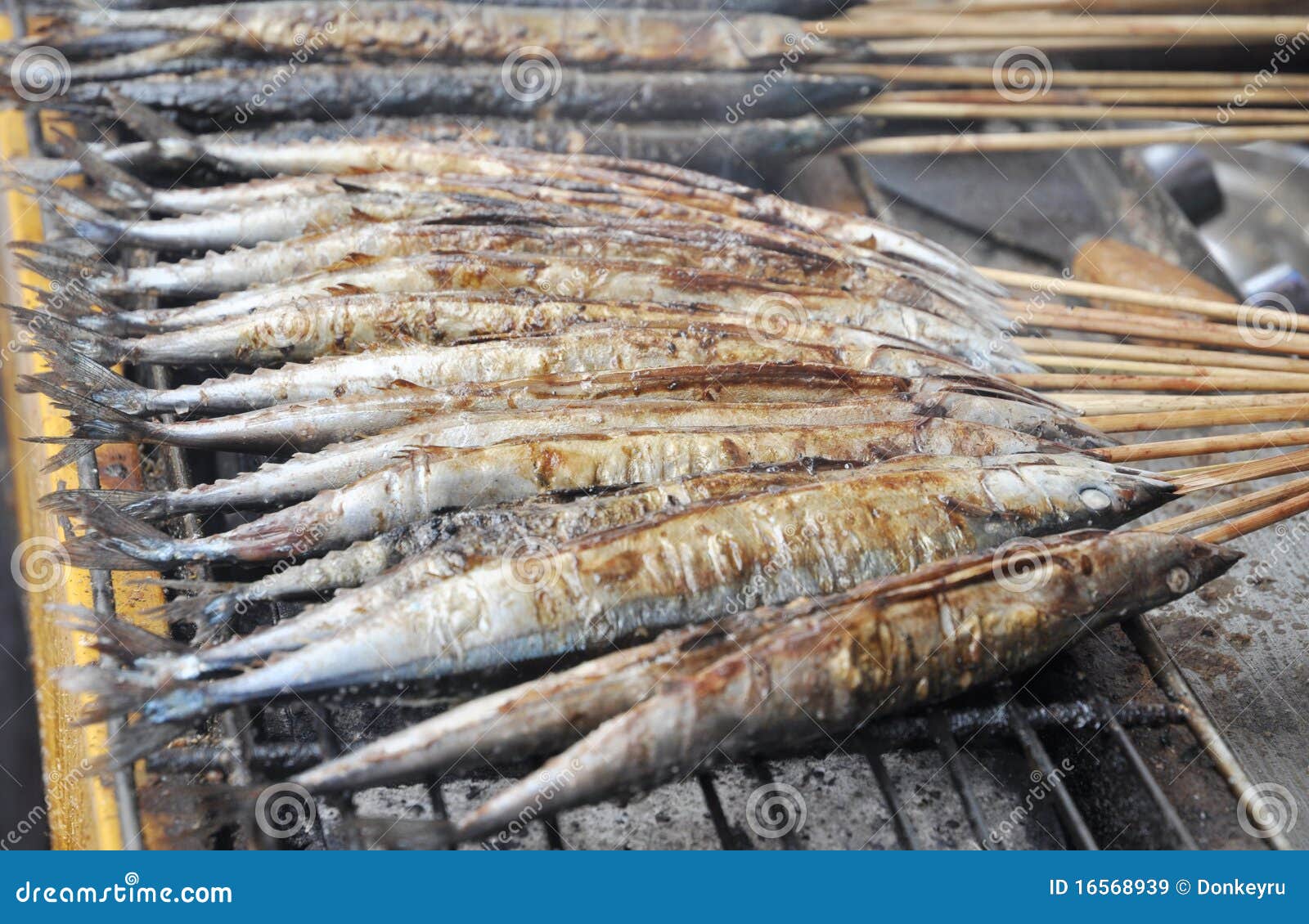Roasted fish stock image. Image of cook, barbecue, broiled - 16568939