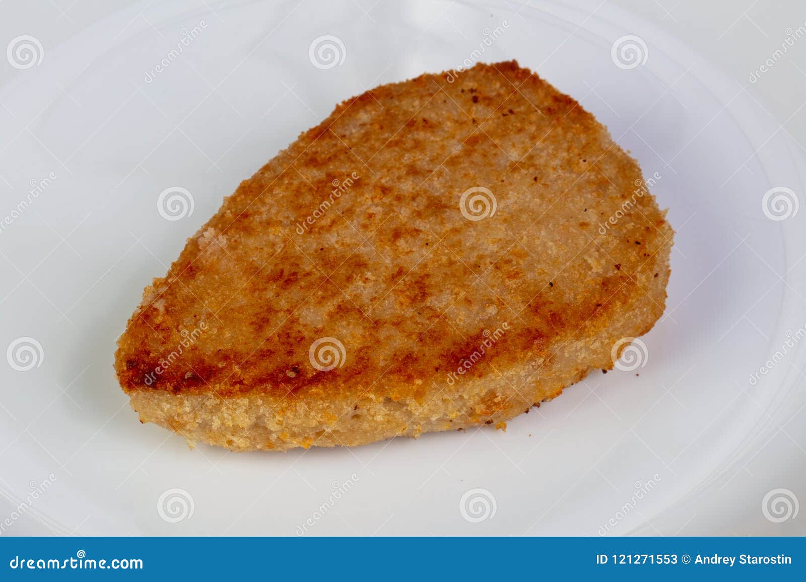 Roasted fish cutlet stock image. Image of meat, vegetable - 121271553