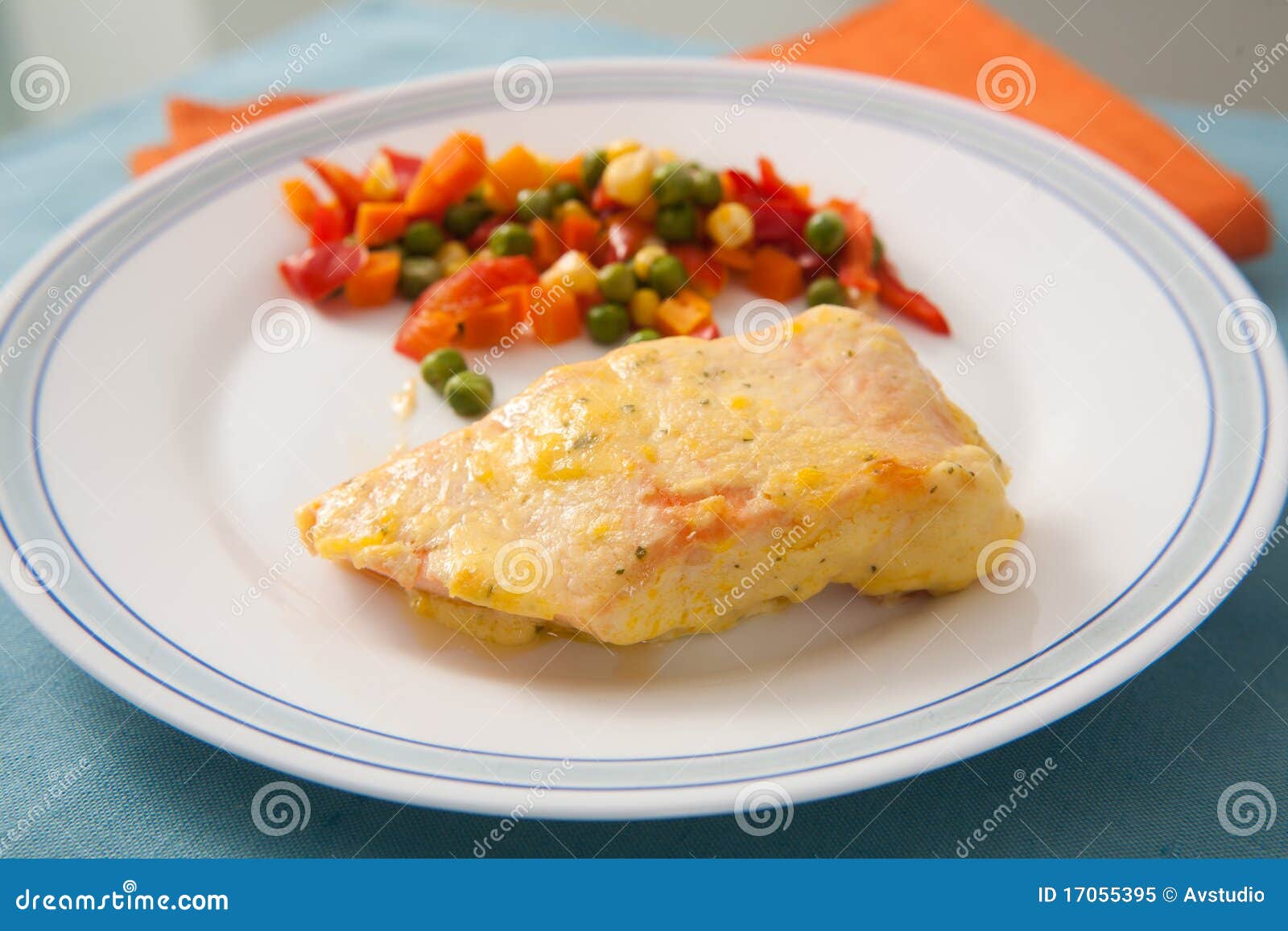Roasted Fish with Vegetables Stock Image - Image of gastronomy, cuisine ...