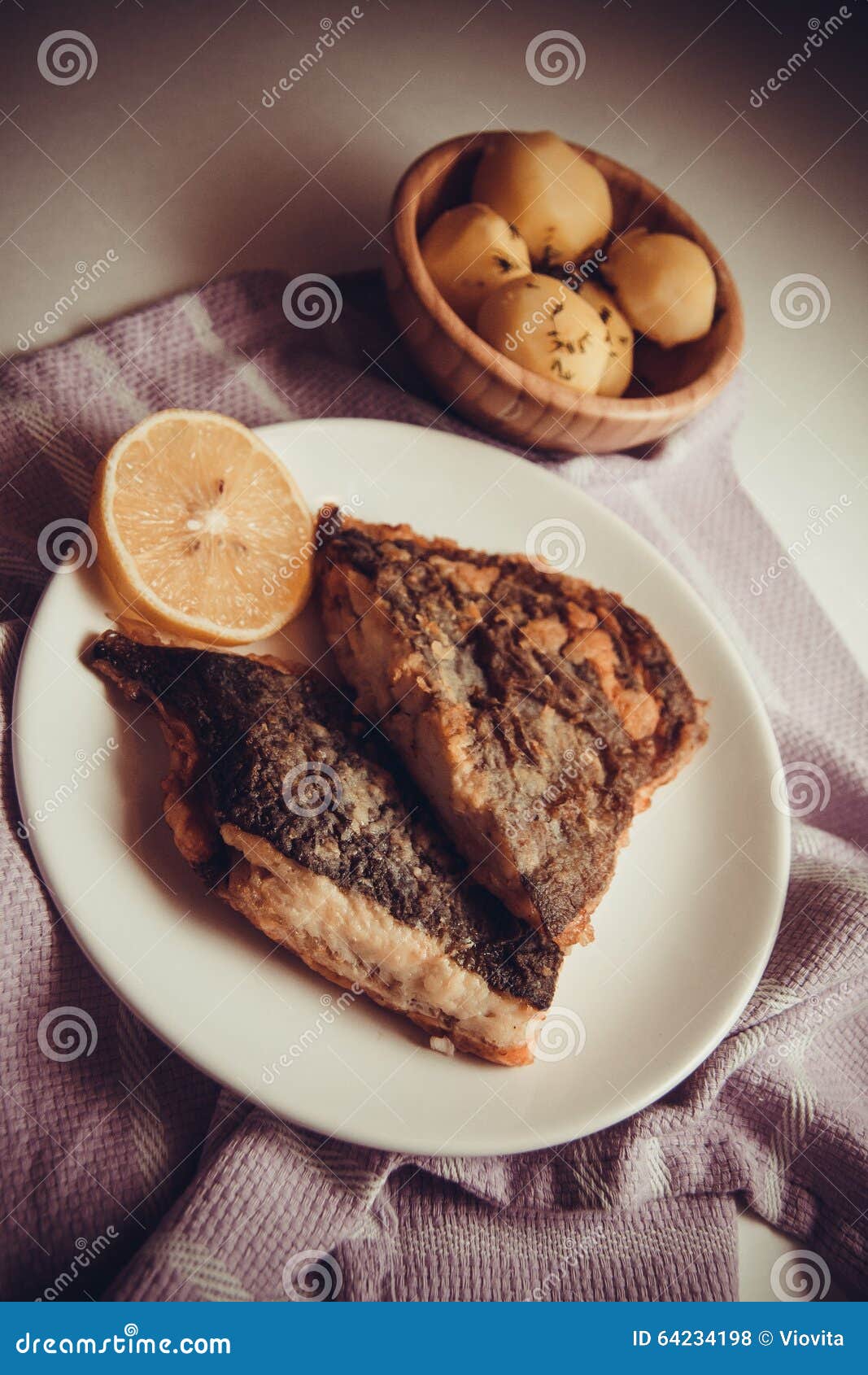 Roasted flatfish stock photo. Image of cholesterol, plaice - 64234198