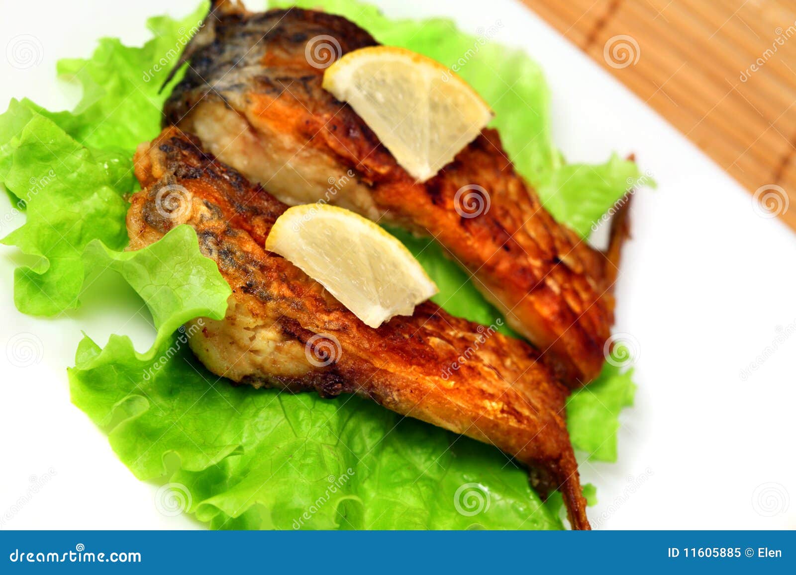 Roasted Fresh Bream on a Plate Stock Image - Image of prepared, roasted ...