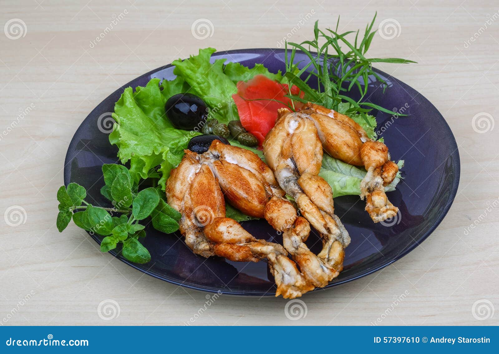 Roasted Frog legs stock photo. Image of cooking, legs - 57397610
