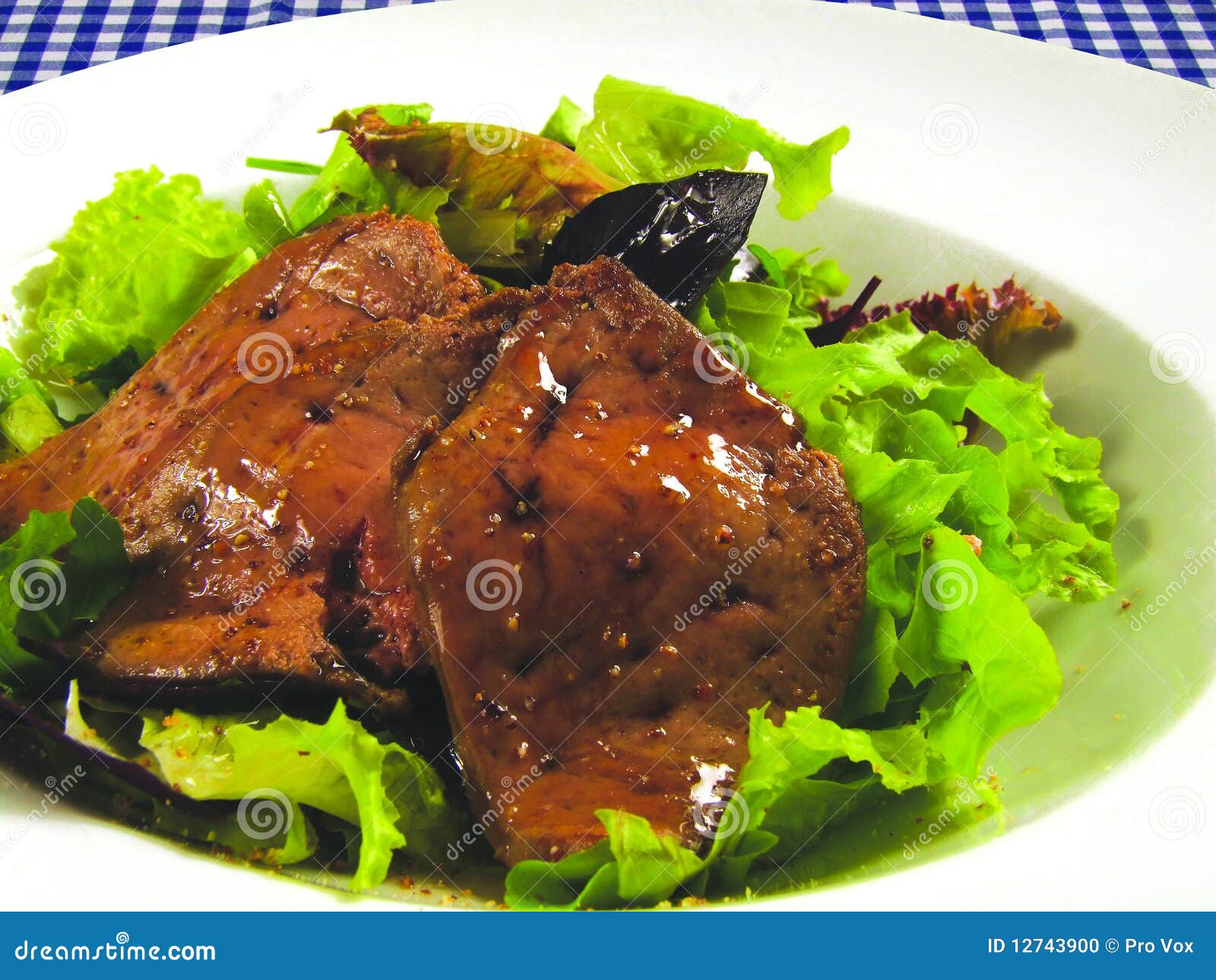 Roasted goose liver stock photo. Image of horizontal - 12743900