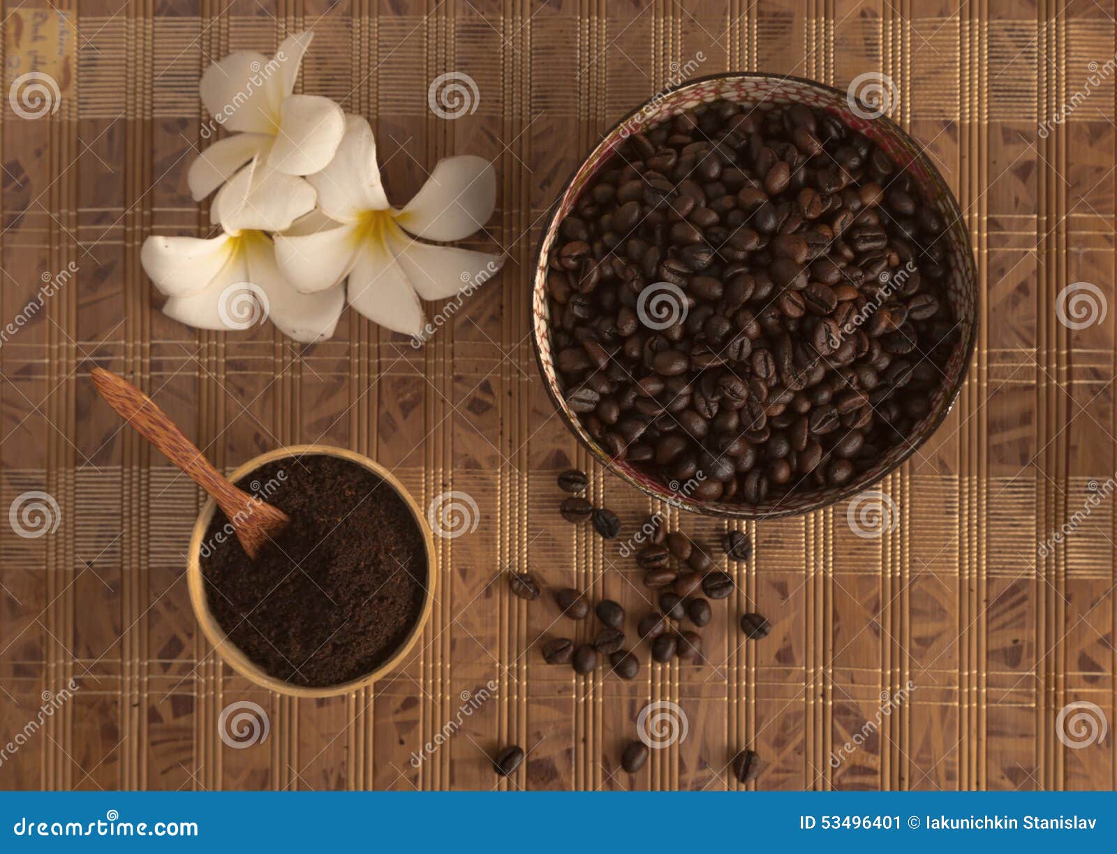 Roasted ground coffee stock image. Image of beverage - 53496401