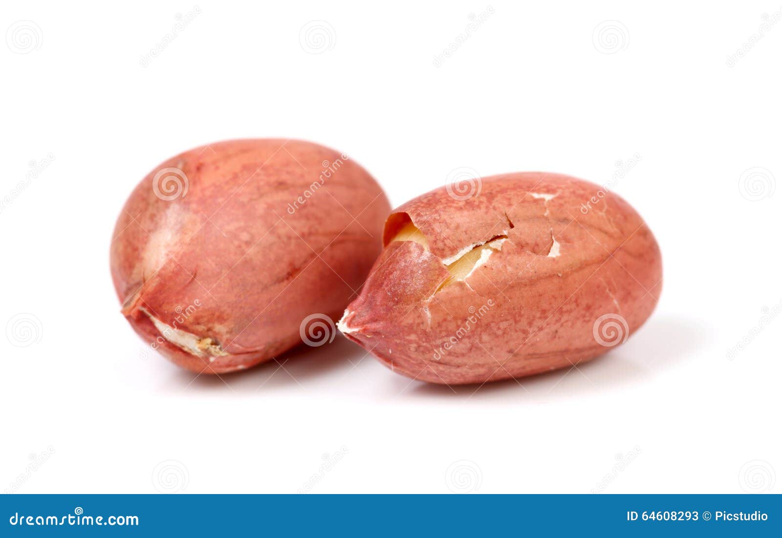 Roasted Groundnuts Peanuts Isolated On A White Background. Healthy ...