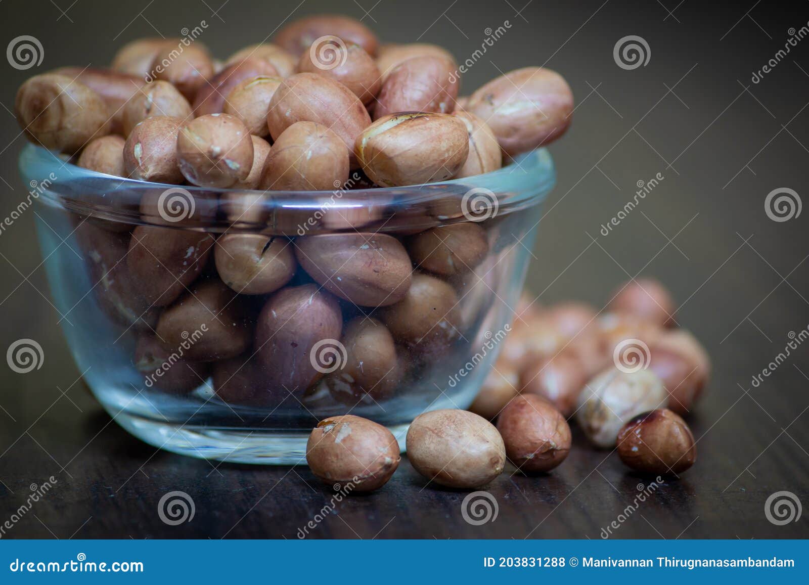 Roasted Groundnuts in a Bowl. Healthy Snack Rich in Protein Stock Photo ...