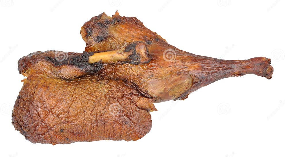Roasted Half Duck stock image. Image of meat, isolated - 59227125