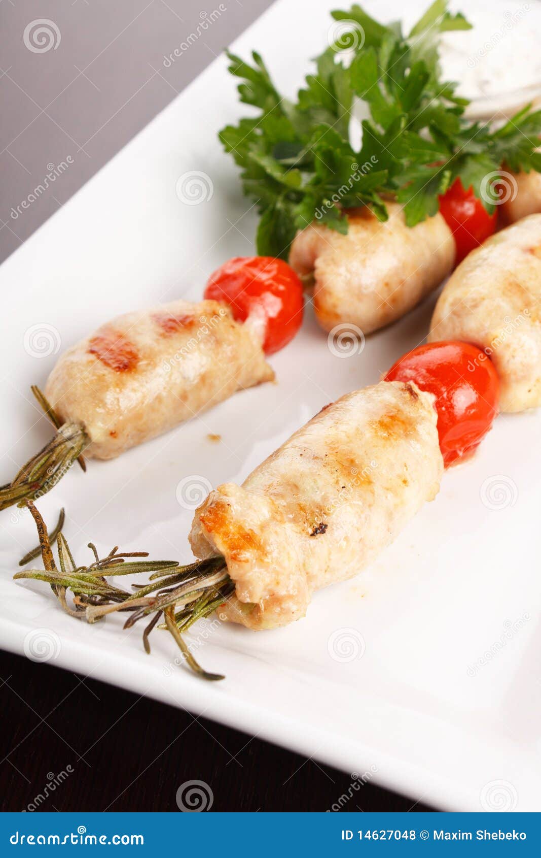 Roasted Kebab with Vegetables Stock Photo - Image of meal, kabob: 14627048