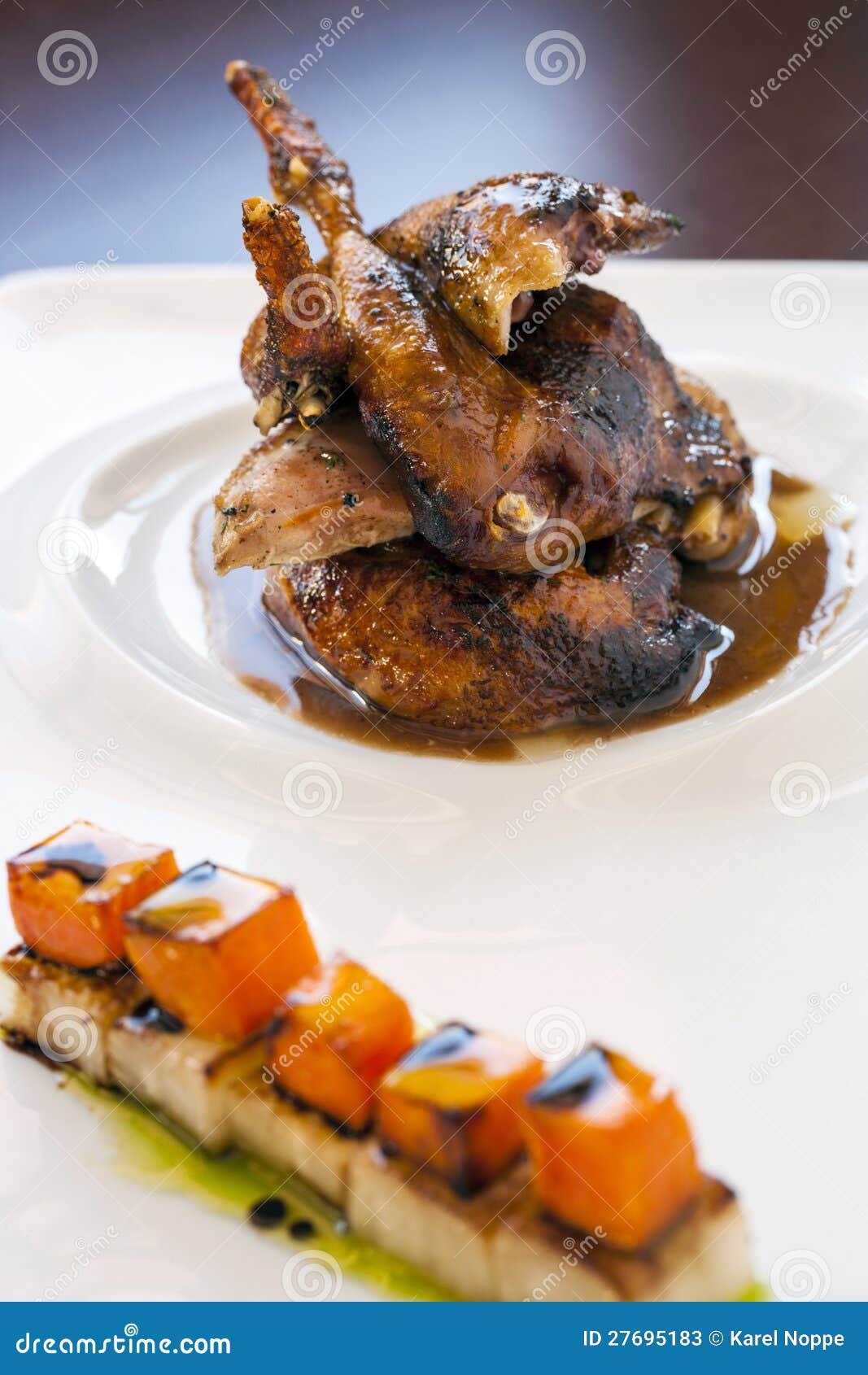 Roasted Lacquered Duck Dish. Stock Image - Image of meat, delicacy ...