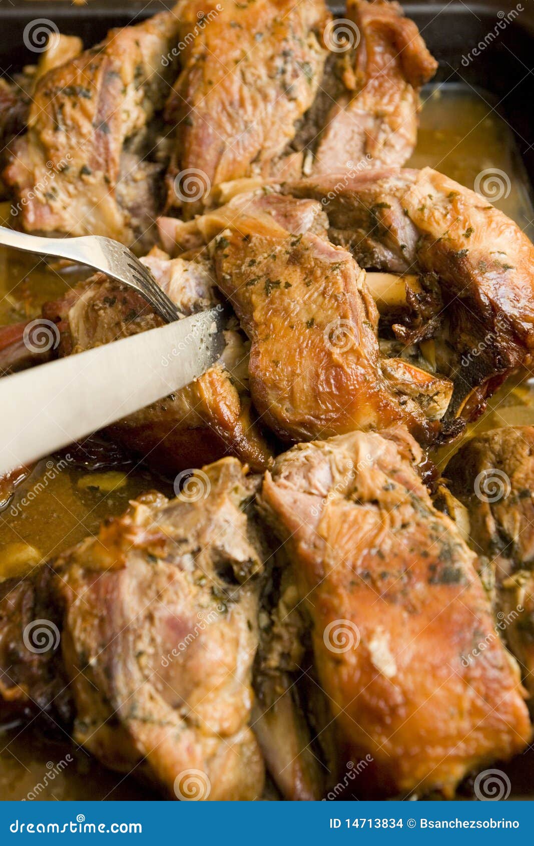 Roasted Lamb stock photo. Image of cuts, roasted, lamb - 14713834