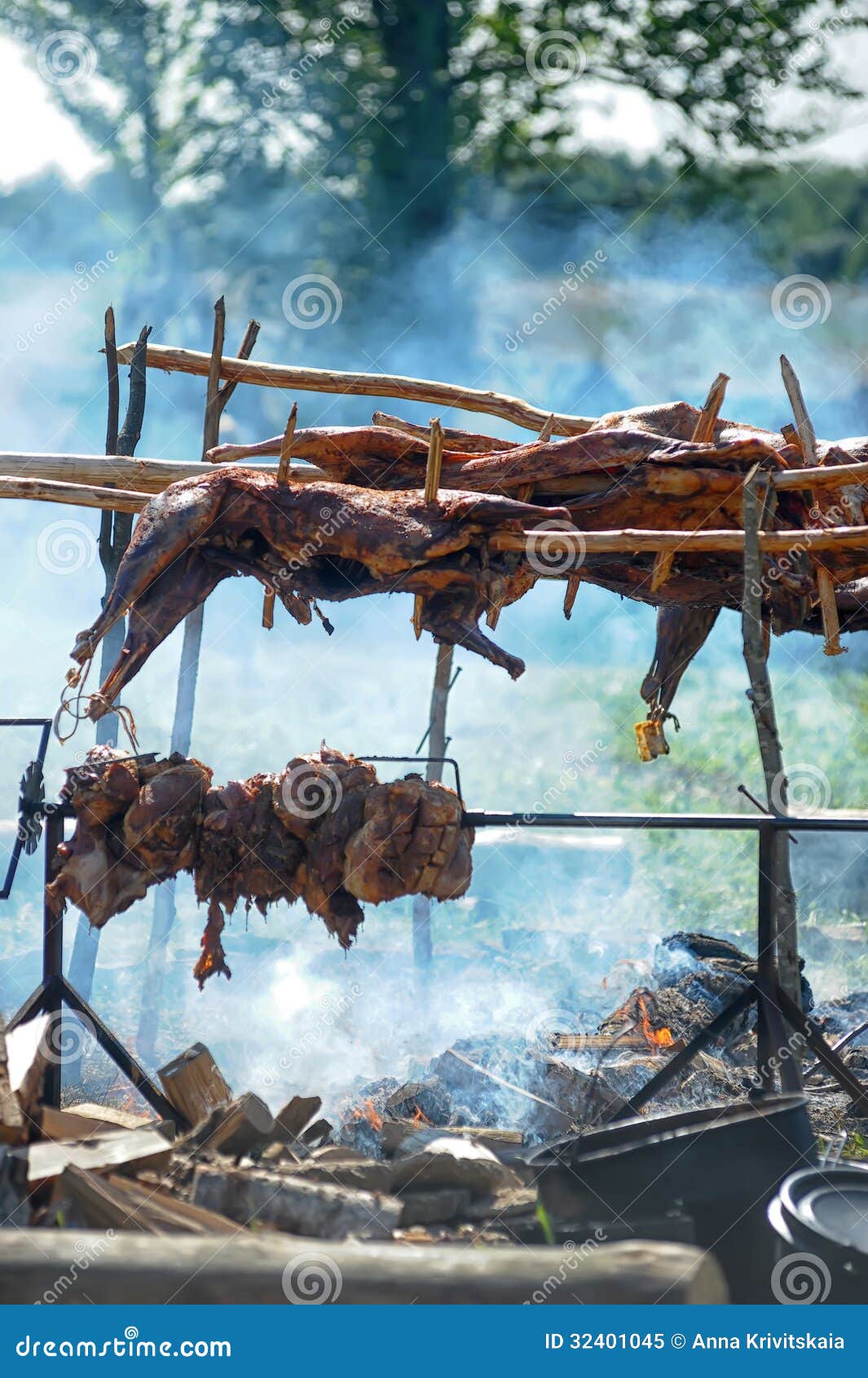 Roasted lamb carcass stock image. Image of lamb, animal - 32401045
