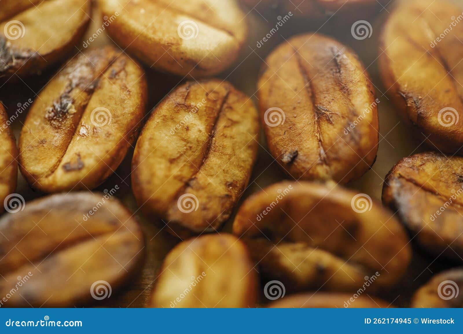 Roasted Liberica Coffee Beans on the Brown Surface Stock Image - Image ...