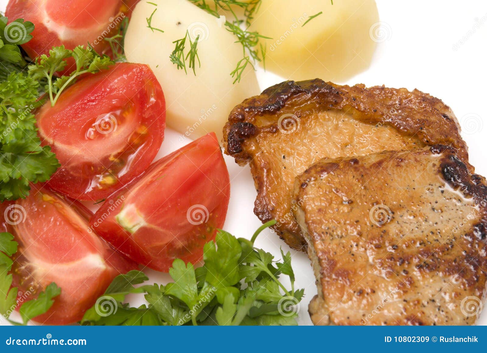 Roasted meat stock image. Image of meal, prepared, piece - 10802309