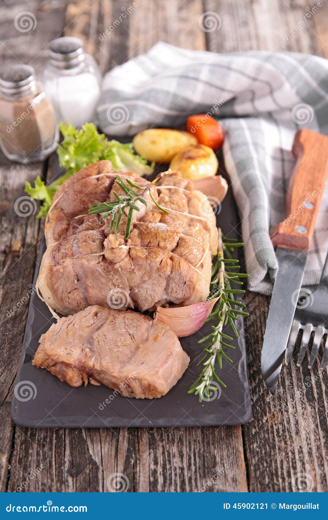 Roasted meat stock image. Image of meal, meat, roasted - 45902121