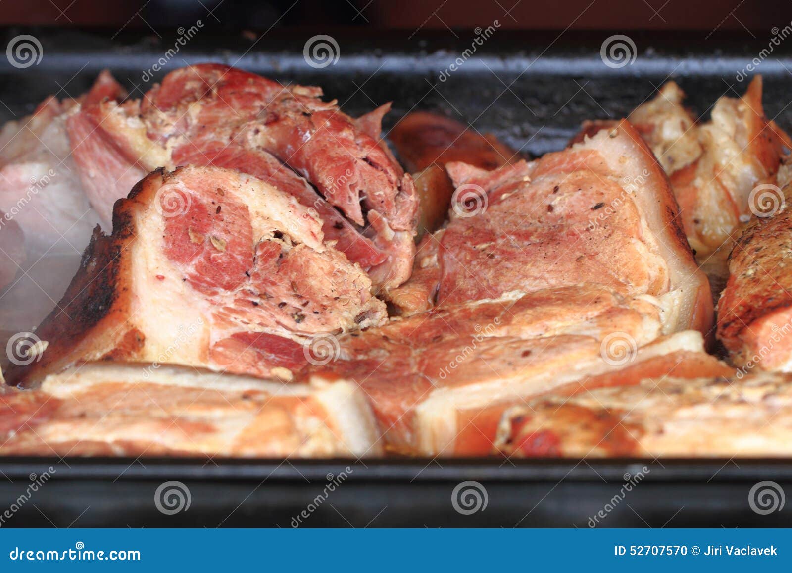 Roasted meat stock photo. Image of lunch, roast, beef - 52707570